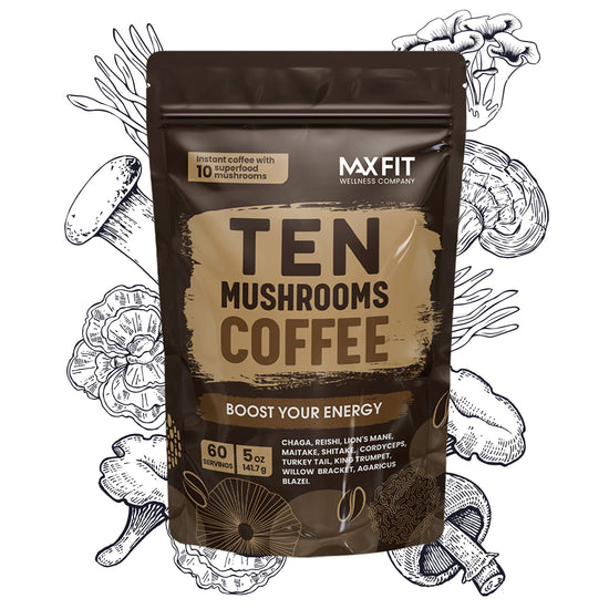 Original 10 Mushrooms Instant Coffee – Max Fit Wellness